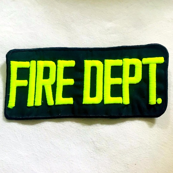 Vintage | Accessories | Vintage 98s Fire Department Uniform Back Patch ...